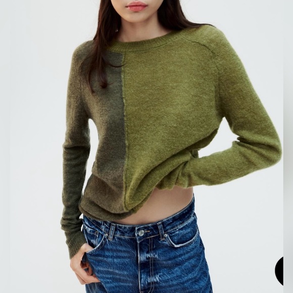 Zara | Sweaters | Zara Color Block Knit Sweater | Poshmark